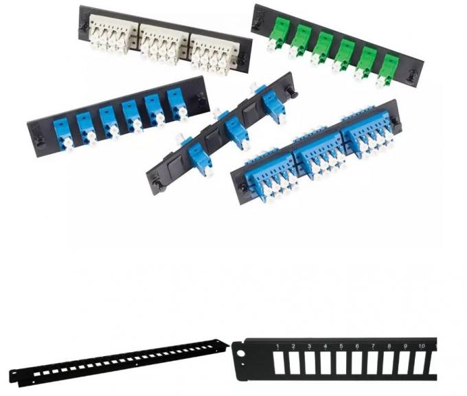 Unloaded Fiber Optic Patch Panel Adapter Plate LGX 6 Ports SC Simplex ...
