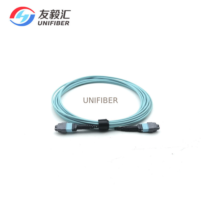 12 Fiber OM3 MPO MTP Patch Cord Elite Trunk Cable Female Polarity B