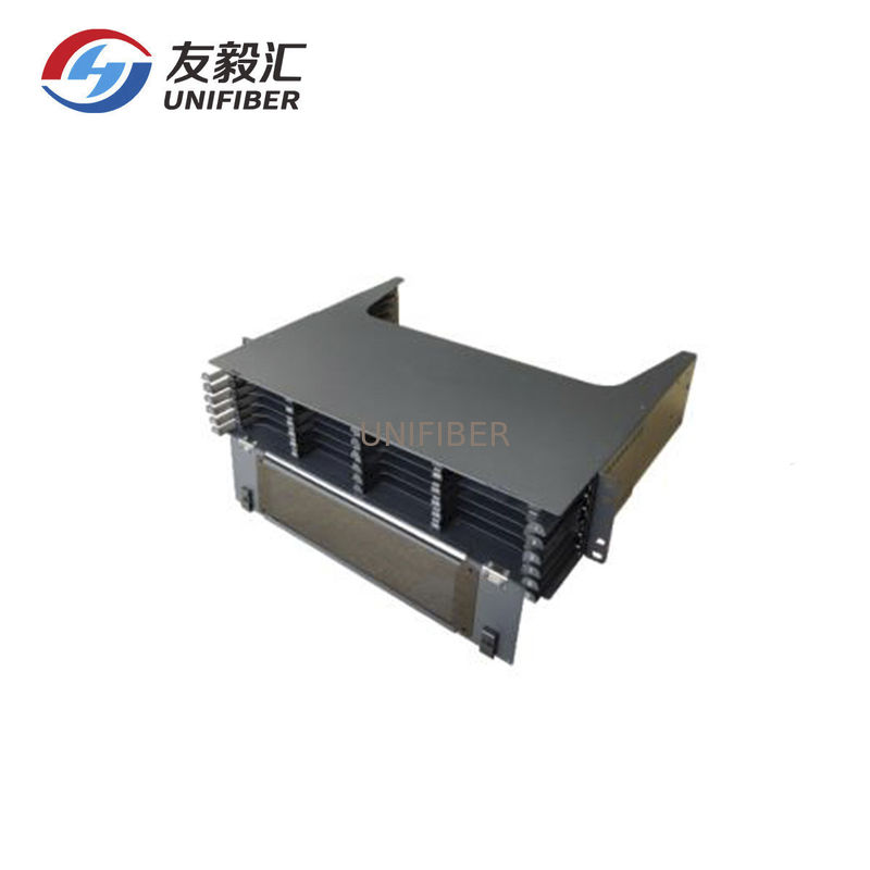 2U 288 Ports MPO To LC Patch Panel Metal Material For Data Center OEM