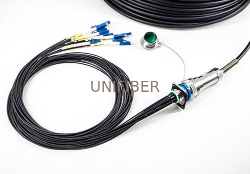 J599 MPO Military Tactical Fiber Cable Assembly 8/12 Cores Tpu Jacket