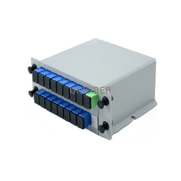 Insert Type Fiber Optic Splitter , 1x16 Plc Splitter SC/UPC Connector
