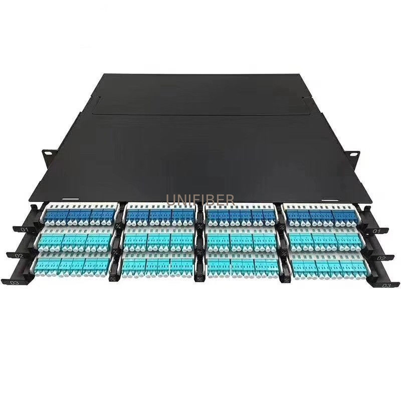 MPO Fiber Optic Patch Panel 10G/40G/100G Data Center Cabling Systems 1U ...