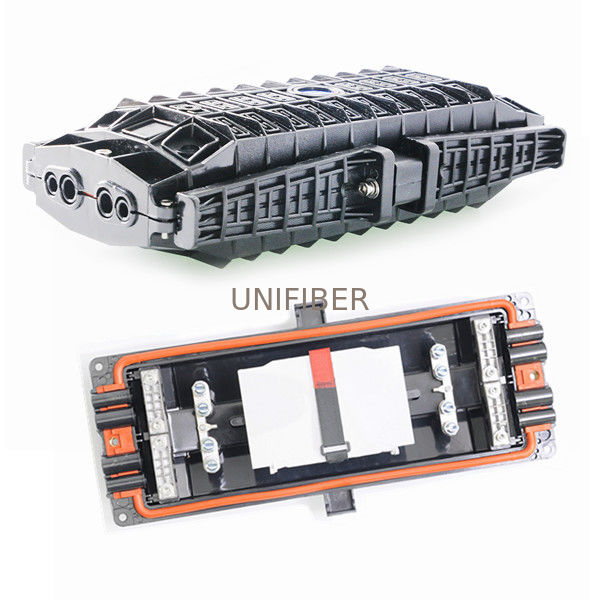 Inline Type Fiber Optic Fusion Splice Closure 4 In 4 Out Bunchy 96F ...