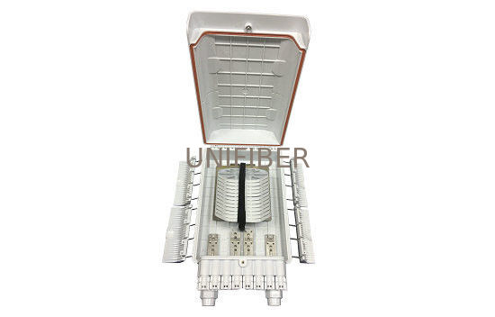 Outdoor Wall Mount Fiber Optic Termination Box ABS Plastic 144 Fibers 4 ...