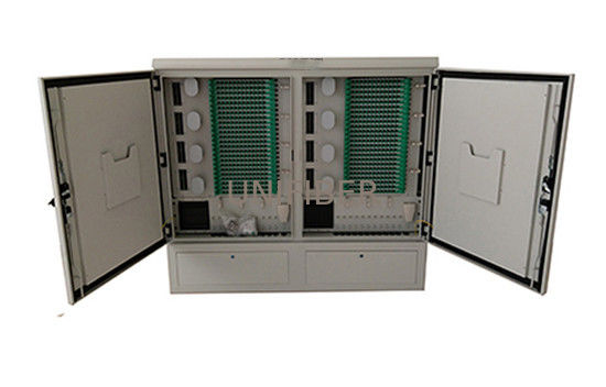 Floor Standing Outdoor Fiber Optic Distribution Cabinet 576 Fibers Cold ...