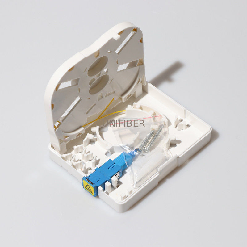 ABS Plastic Fiber Optic Termination Box Faceplate FTTH 1 Port SC/UPC ...