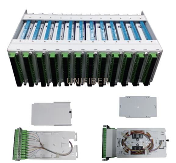Modules Pre Prepared Fiber Distribution Panels 19" Rack Mount 3U Height ...
