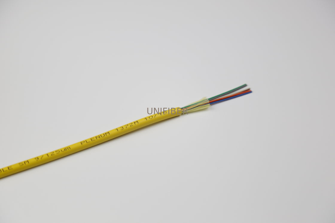 8 Core Single Mode Fiber Optic Cable Soft Flexible 900um Tight Easy To ...