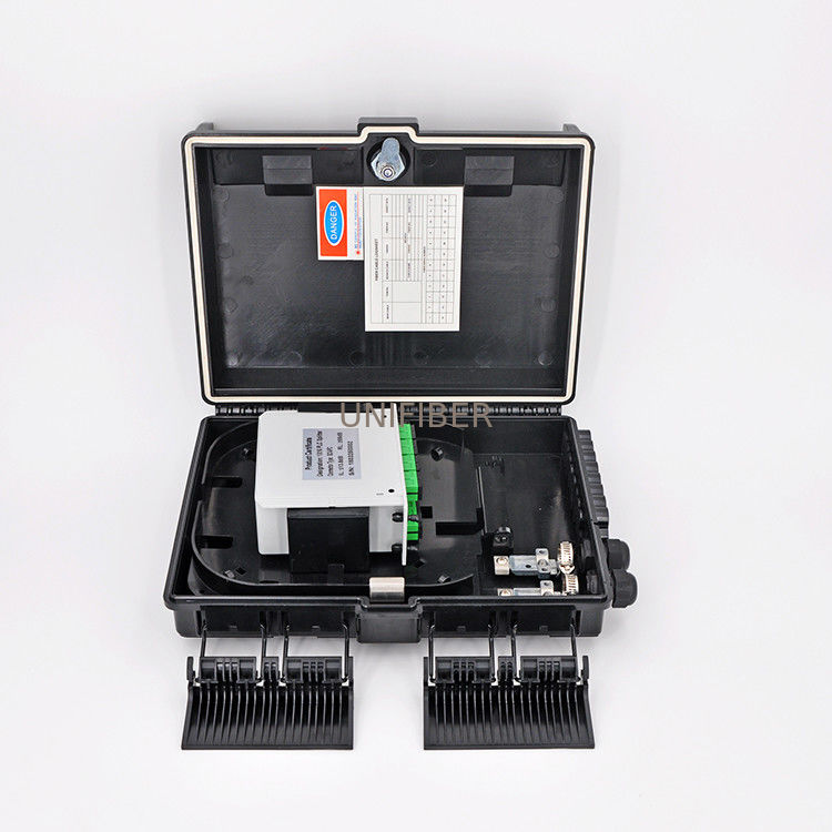 Waterproof IP66 Outdoor Fiber Splitter Box 8 16 Port FTTH Wall / Pole ...