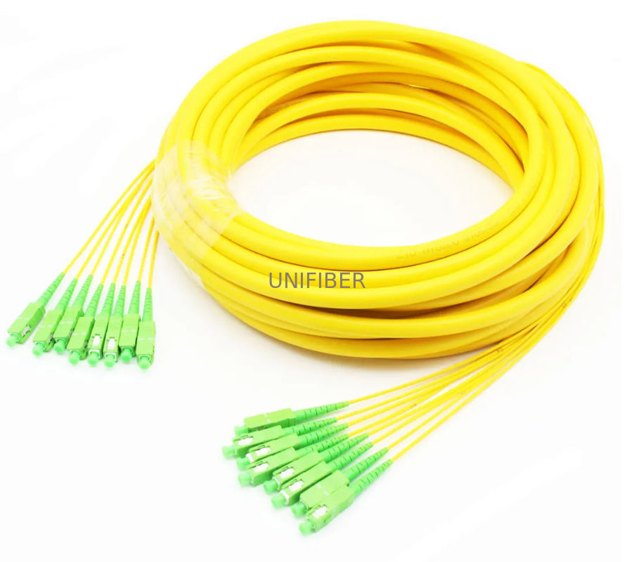 8/12/24/48 Core Fiber Optic Breakout Cable SC/APC Load With Strong ...