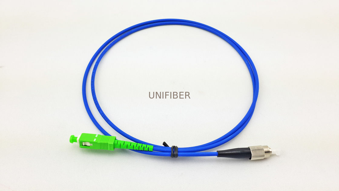 Steel Armoured Fiber Optical Patch Cord SC/FC/LC/ST Connectors Single Mode