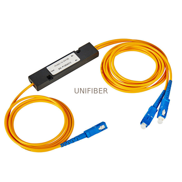 CATV/FTTH Fusion Fiber Optic Splitter Single Mode 1310/1550nm 1X2 1 In ...