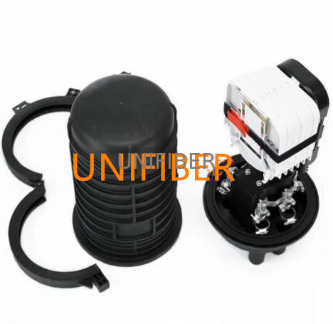 72 Core Underground Dome Fiber Splice Closure 5 Cable Ports Polymer ...
