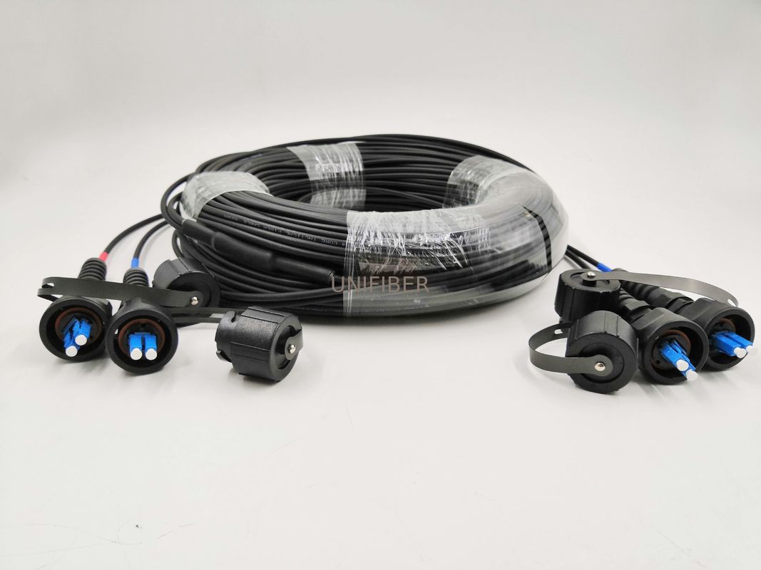 FTTA Outdoor CPRI Patch Cord IP67 Waterproof , RRU 7.0mm Armored Fiber ...