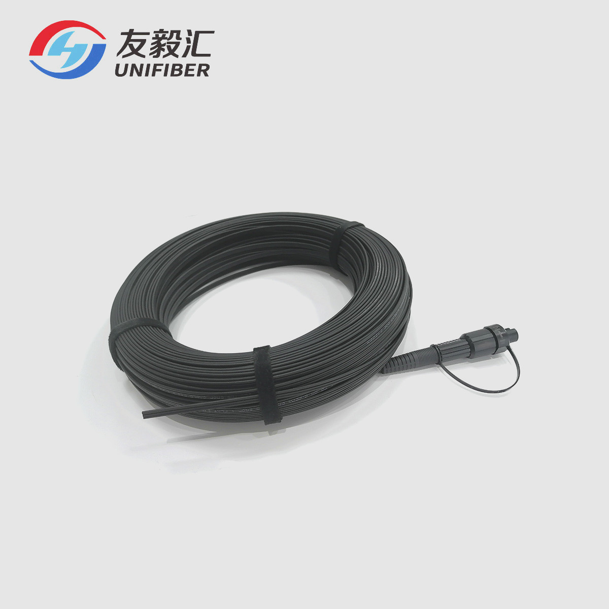 FTTH Mini SC Fibre Drop Cable Pigtail G657A1 100m Outdoor Waterproof
