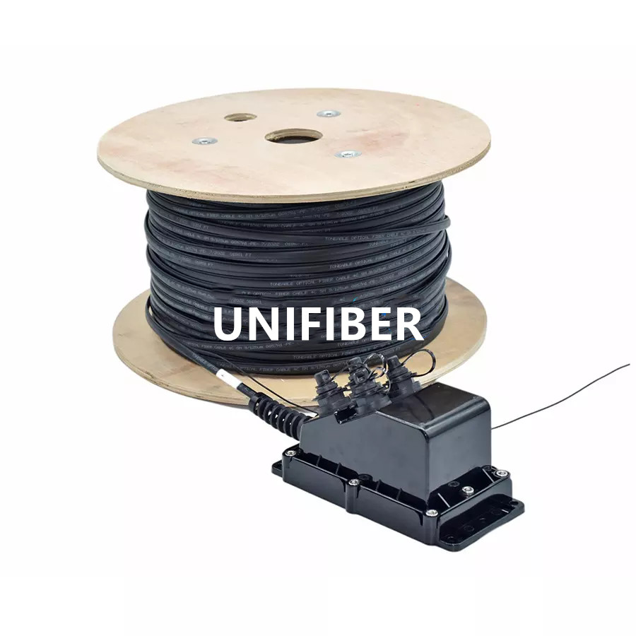 Terminal Box Pre Connectorized Drop Cable 100m Pole Mounted 4 Ports H ...