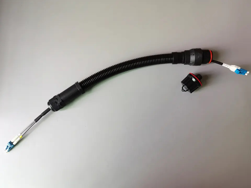 Fullaxs LC Duplex Fiber Cable Assembly Ruggedized With PG Gland ...