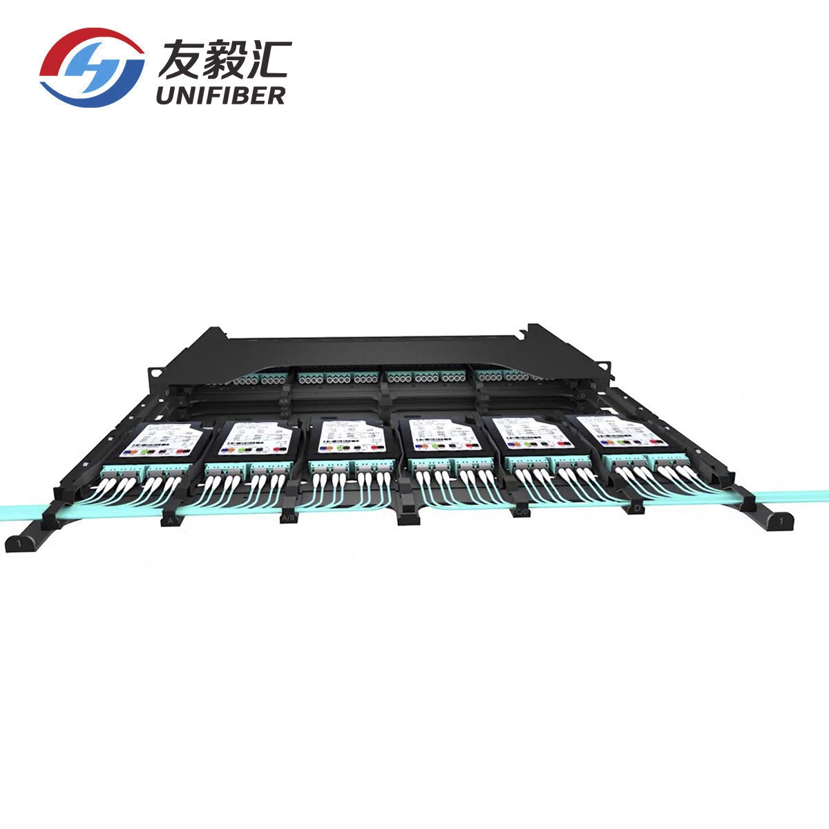 144 Ports MPO MTP Fiber Patch Panel With 8F 12F Cassette Capacity