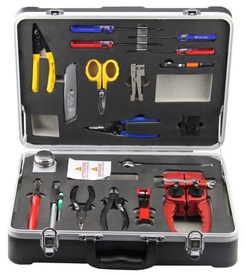 Economic Fiber Optic Tool Kits , Fiber Splicing Kit For Fibre Optic Cable