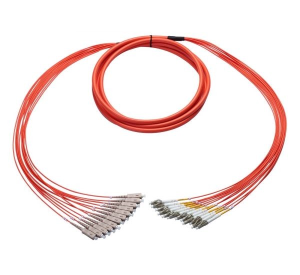 Factory Pre Terminated Multi Fiber Cables , Multimode 12 24 Core Fiber ...