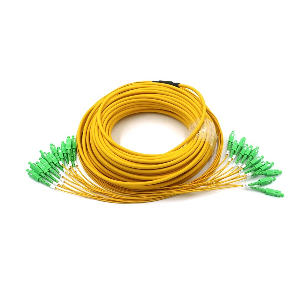SC/APC 12 Fibers Pre Terminated Multi Fiber Cables Break Out ...