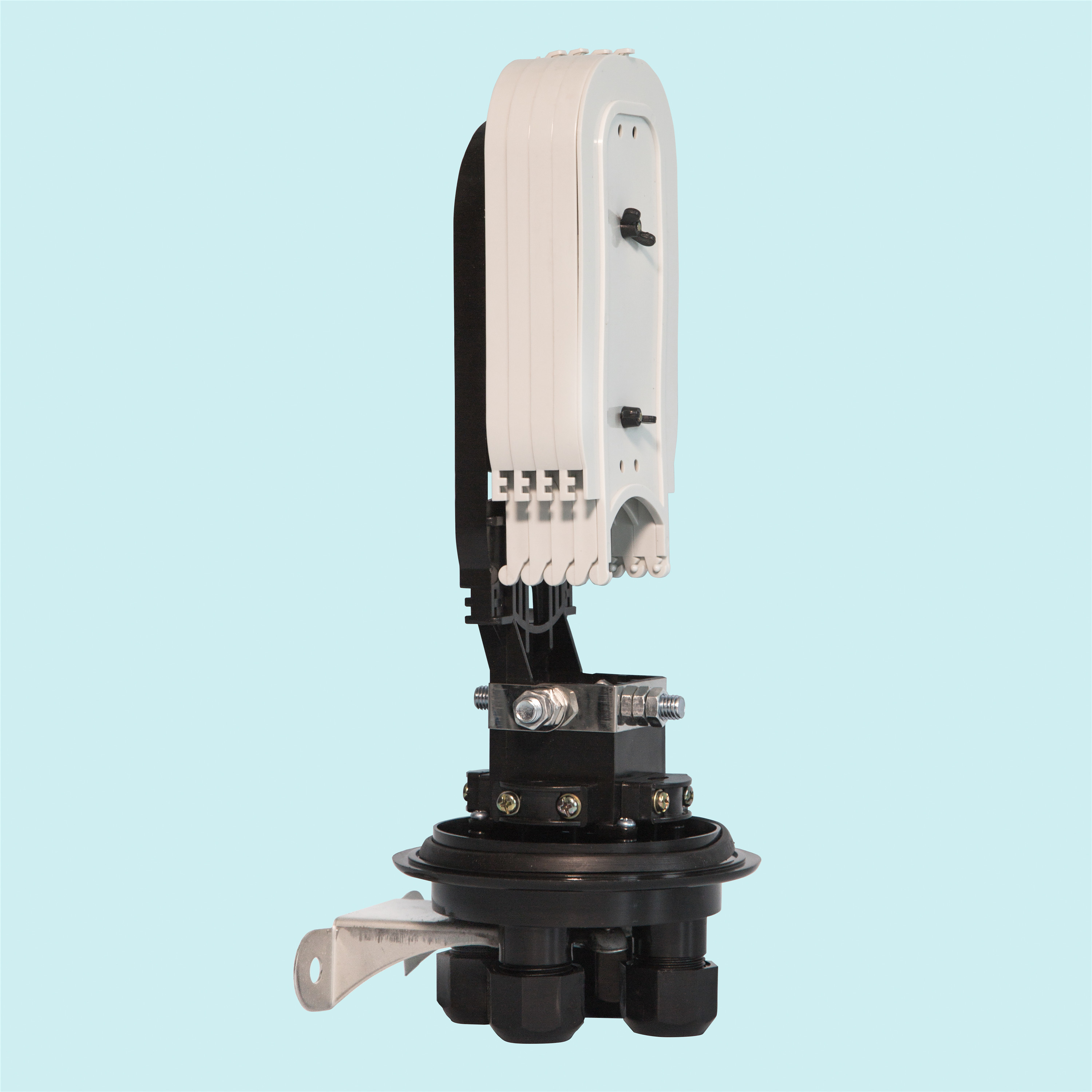 Dome Fiber Optic Splice Closure , Fiber Optic Enclosures Wall Mount 4 Ports