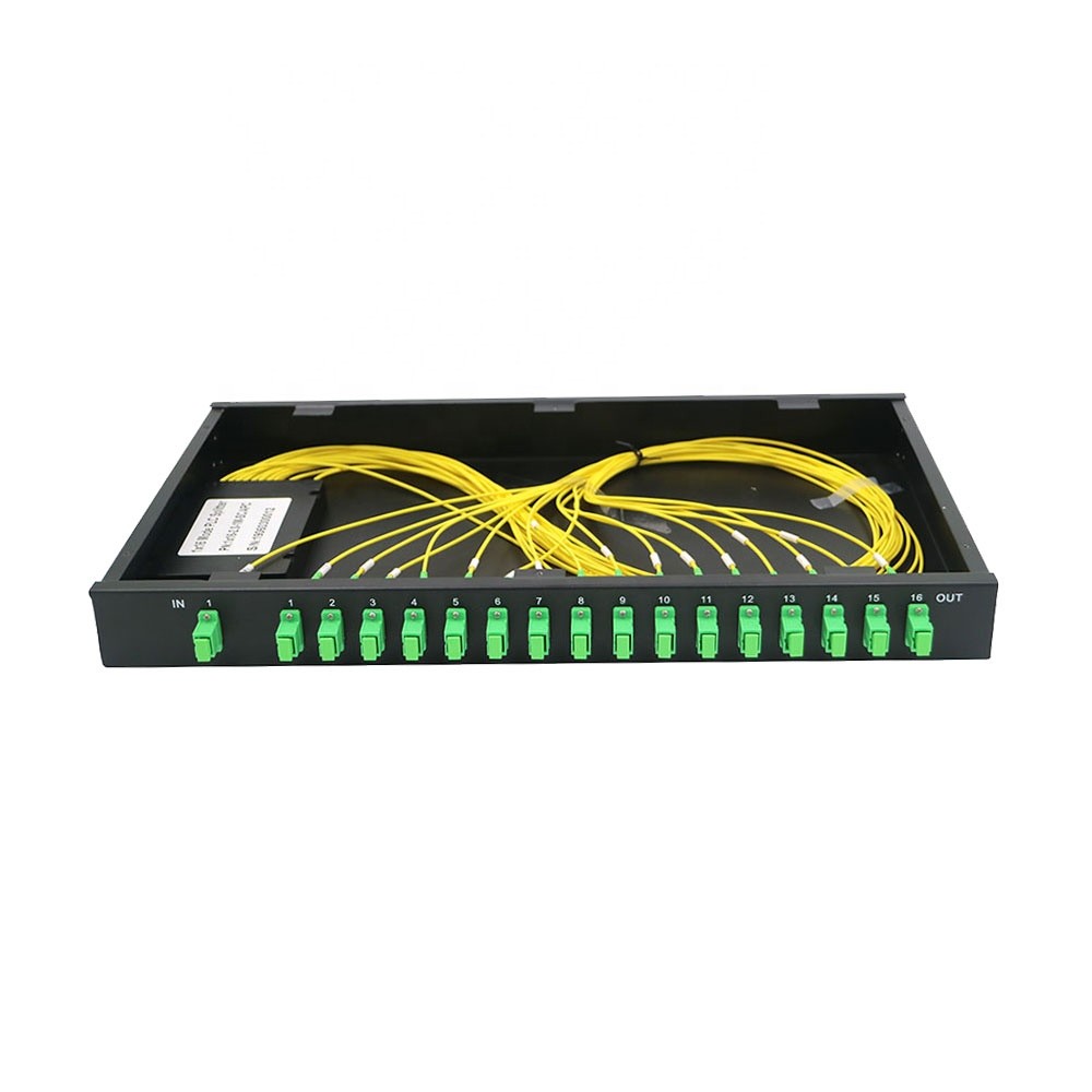 16 Port SC APC Fiber Optic Audio Splitter 1x16 For Uniform Optical ...