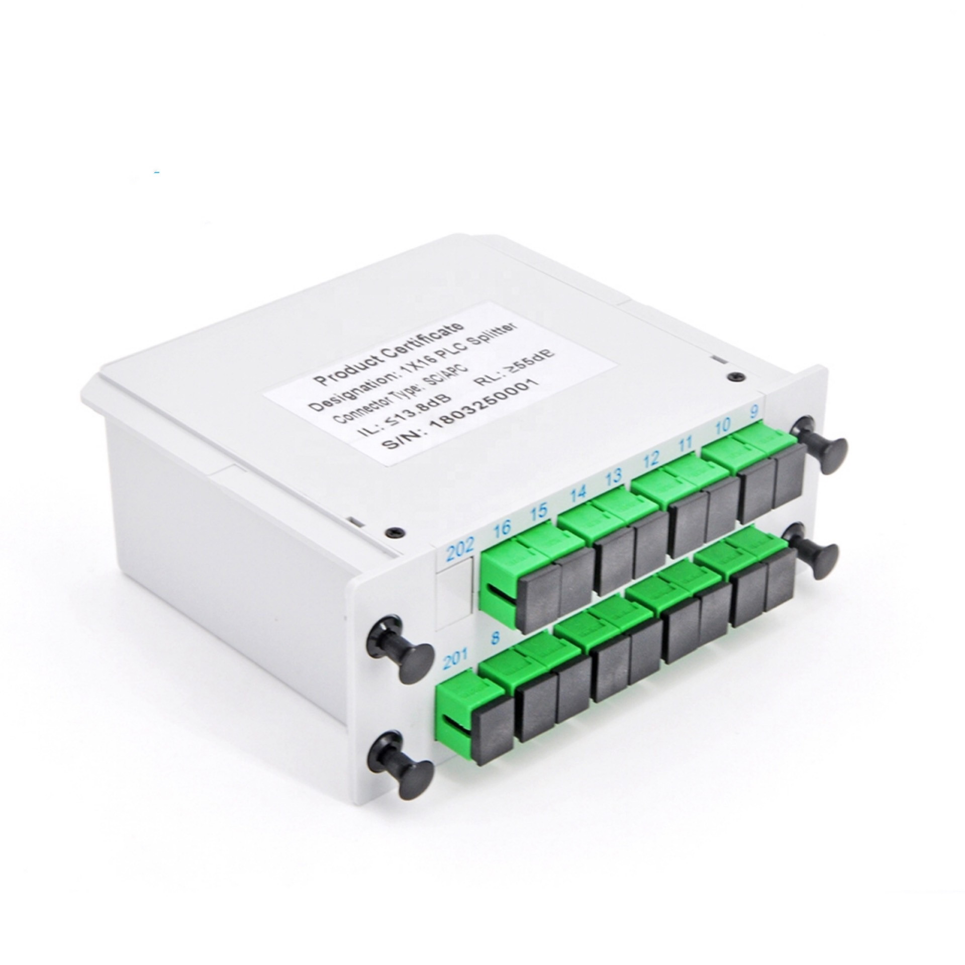 GPON LGX Insert Fiber Optic Splitter , FTTH PLC Splitter Cassette Box ...