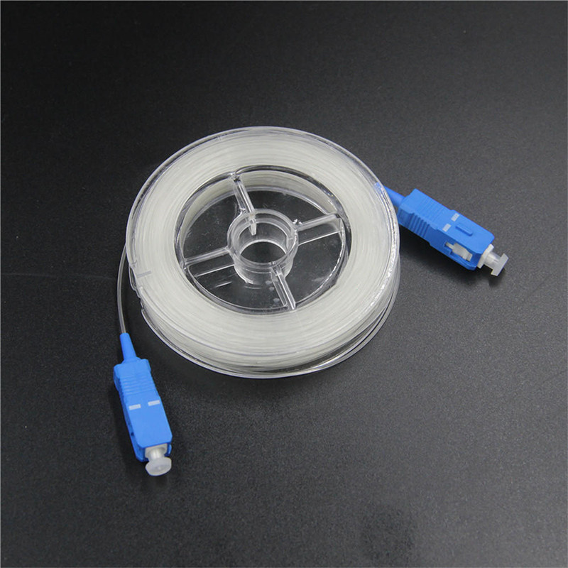 G657B3 Invisible Fiber Optic Cable FTTH Transparent 1.1mm HDPE SC UPC ...