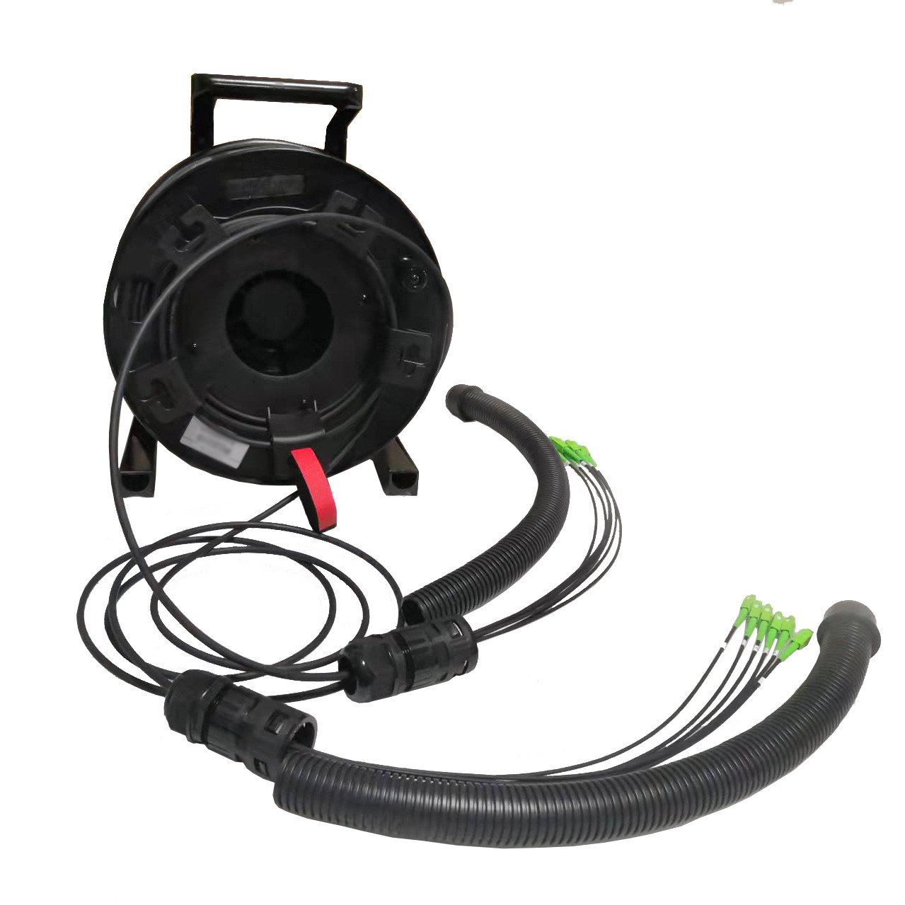 SC / LC Tactical Armored Fiber Cable Assembly With Flexible Conduit